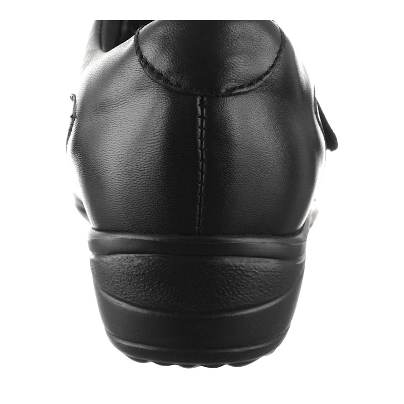 Pantofi calapod lat piele naturala negri femei Pinosos 7673H