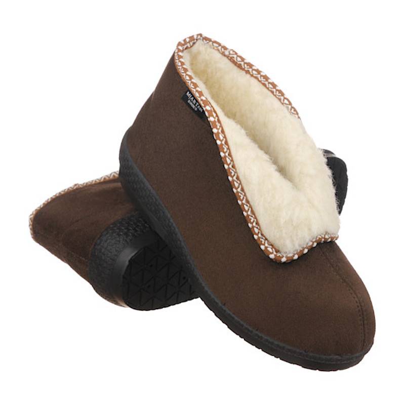 Sosoni de casa, pentru femei, cu lana naturala Mjartan 005-T72 maro