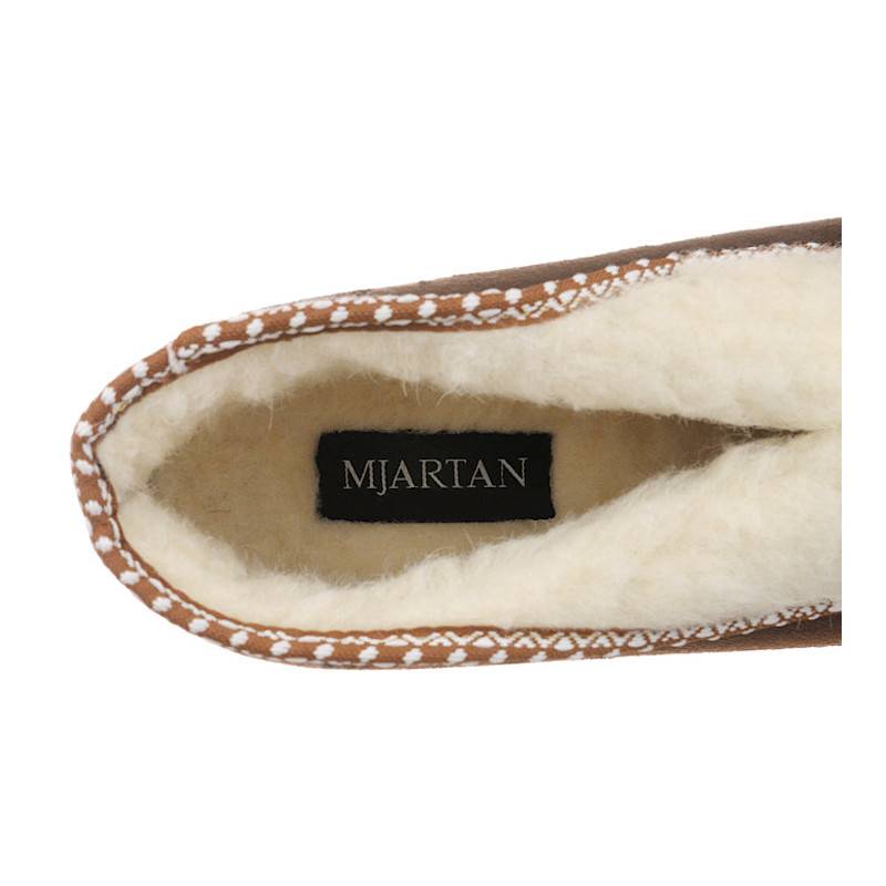 Sosoni de casa, pentru femei, cu lana naturala Mjartan 005-T72 maro